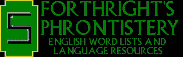 The Phrontistery at 25 – Glossographia